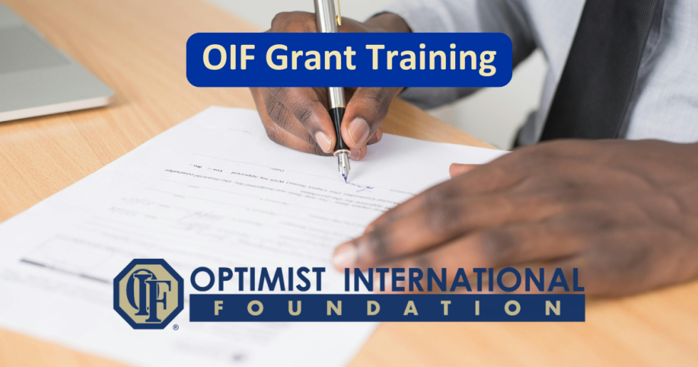Optimist International Foundation: Grant Training – Save the Date ...